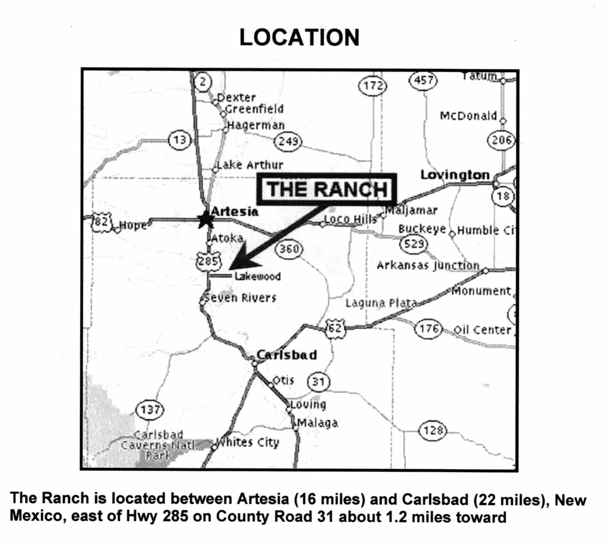 Location – The Original Ranch